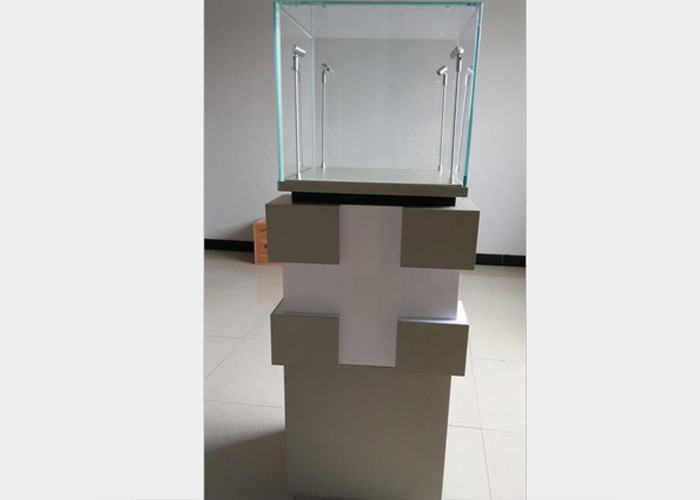 Multi Functional Custom Glass Display Cases Fully Assembled Structure ...