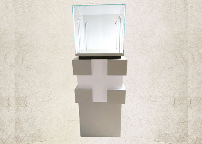 Multi Functional Custom Glass Display Cases Fully Assembled Structure ...
