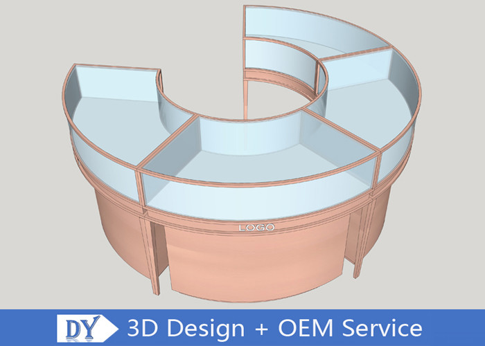 Wood / Stainless Steel Jewellery Shop Display Counters With Mirror Or ...