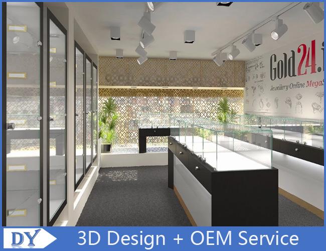 Modern Attractitve Showroom Display Cases for Jewellery Showroom Pre ...